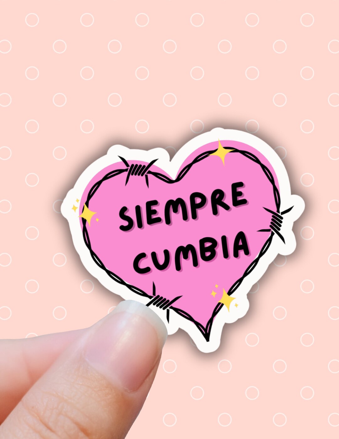 Siempre Cumbia Latinx Sticker, Spanish, Spanglish, Laptop Decals, Water ...