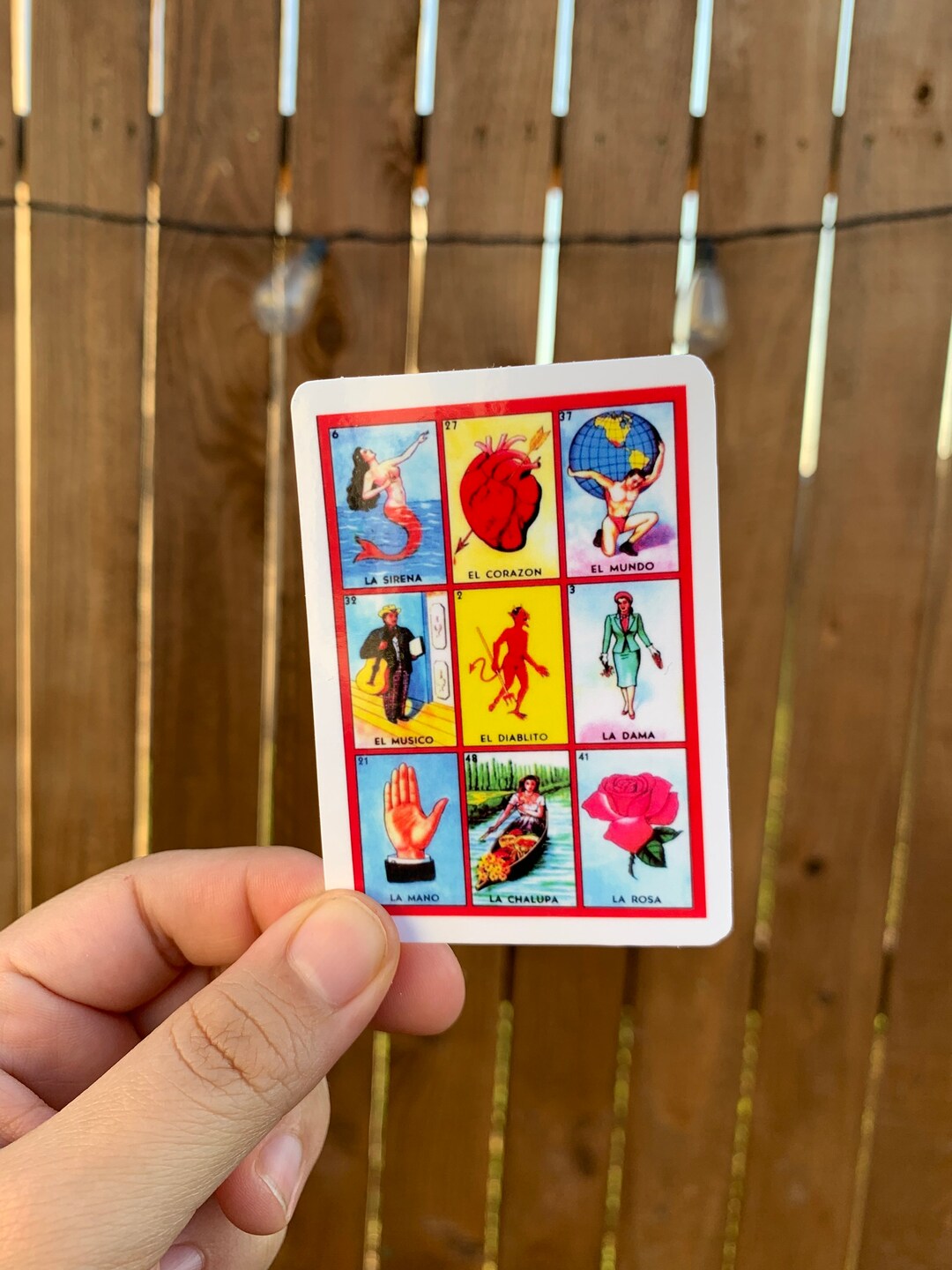 Loteria Card Vinyl Sticker, Laptop Decal, Mexican Sticker, Loteria ...