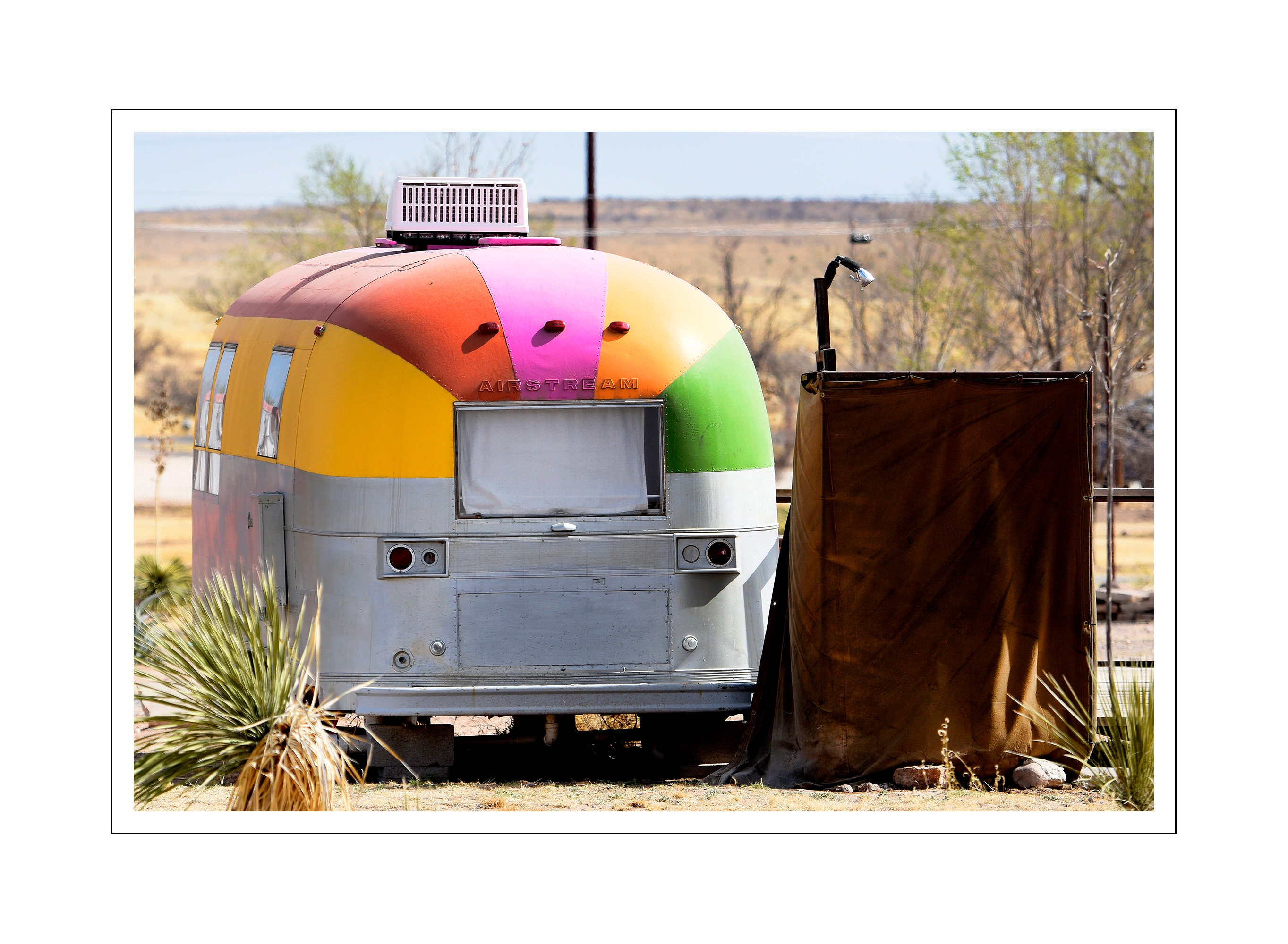 Airstream Trailer - El Cosmico - Marfa, Texas Greeting Card - Etsy