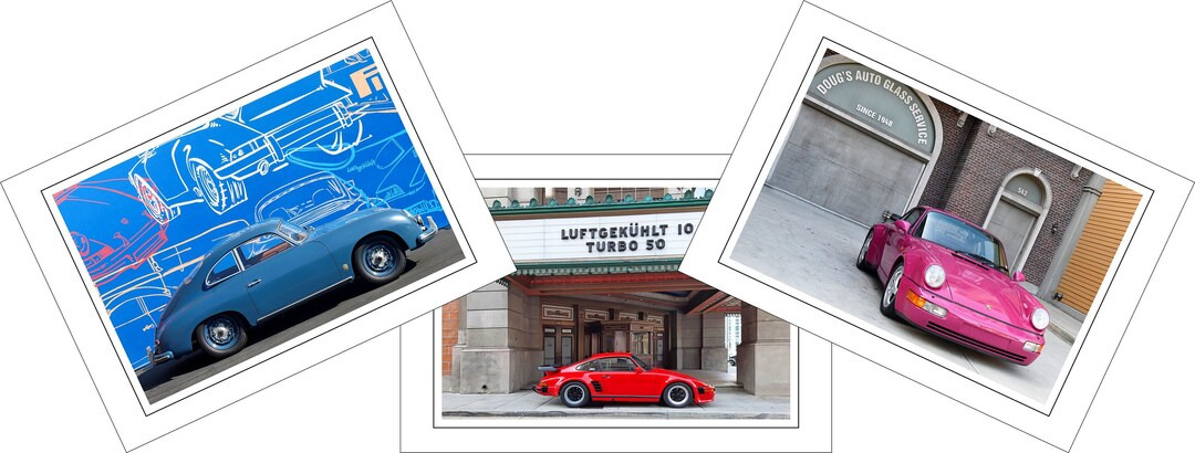 Porsche Large Note Cards - Set of Three - Etsy
