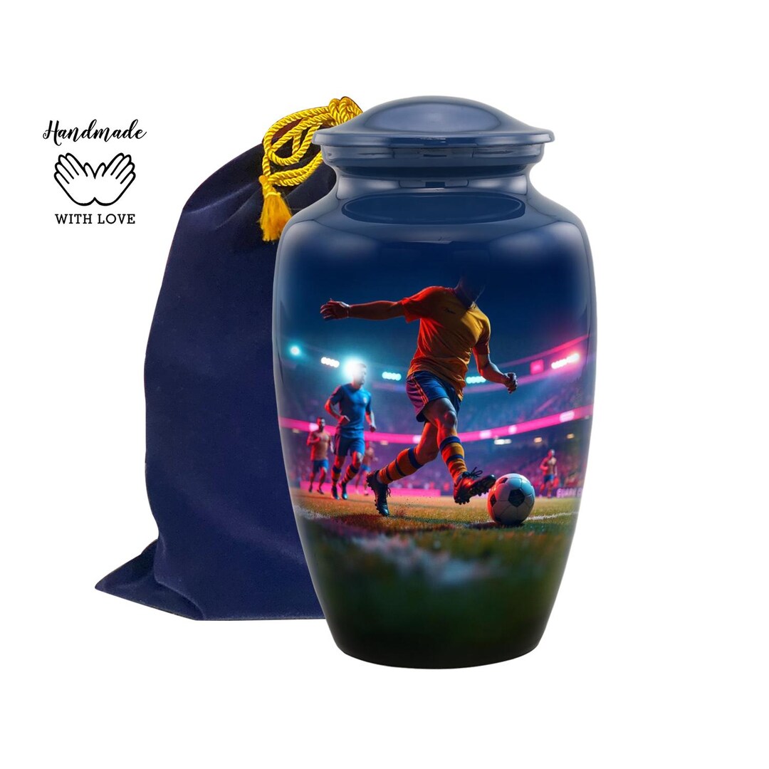 Soccer Urn - Soccer Cremation Urn - Football Urn - Sports Urn - Funeral ...