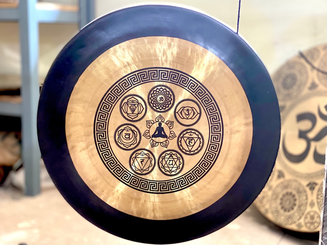 Harmonizing the Energy Centers- Seven Chakras Symbol Gong-transcending ...