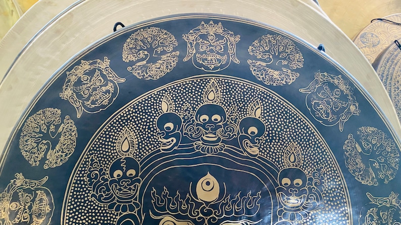 Kaal Bhairav Tibetan Gong – Tree of Life, Meditation Healing - Etsy