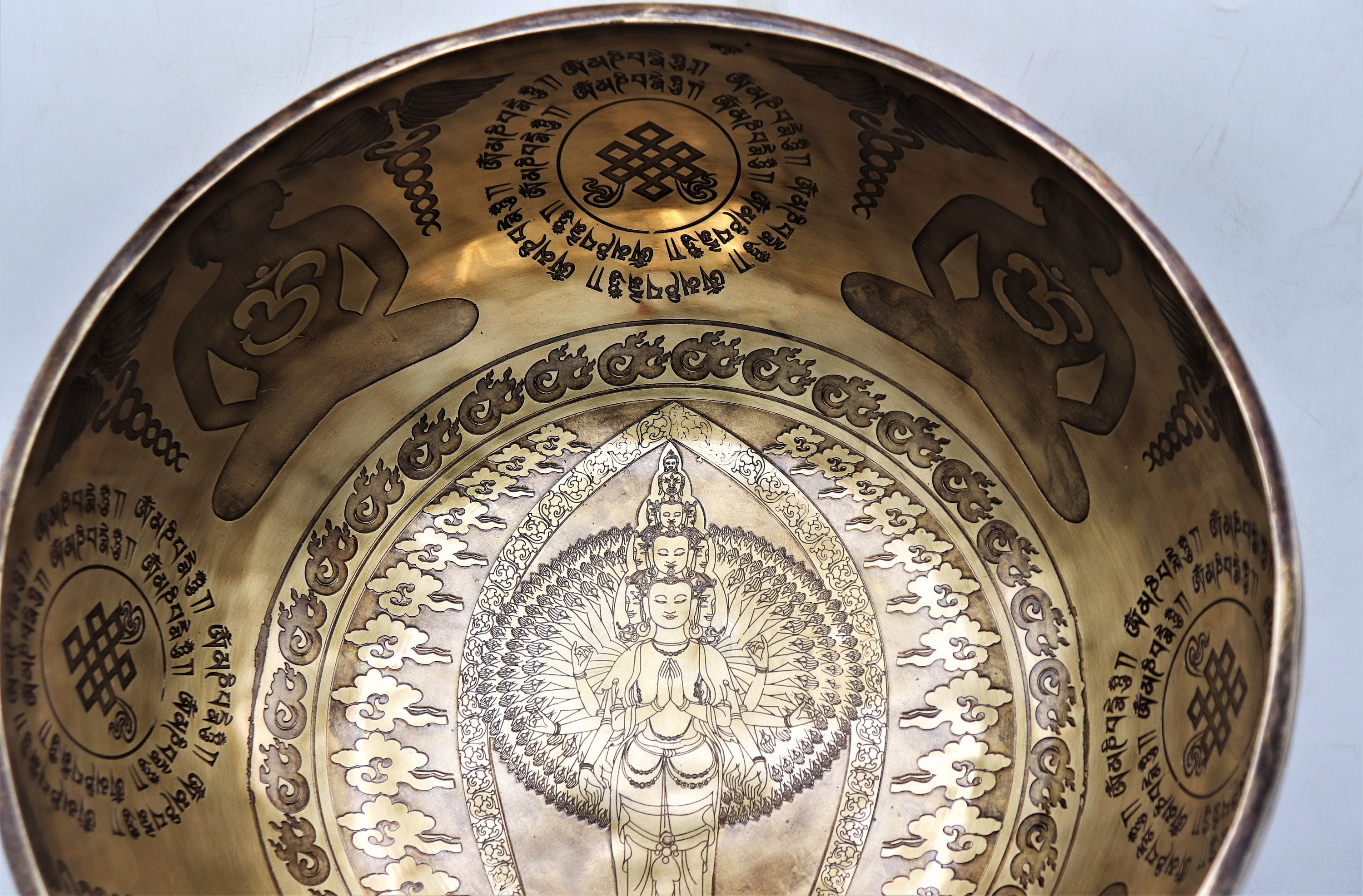 12 Inch Authentic Tibetan Singing Bowl, Handmade Himalayan Bowl - Etsy UK