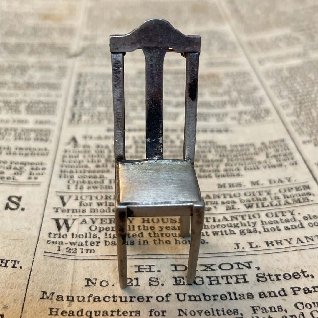 Artist Designed Sterling Silver Chair Pin Brooch - Etsy