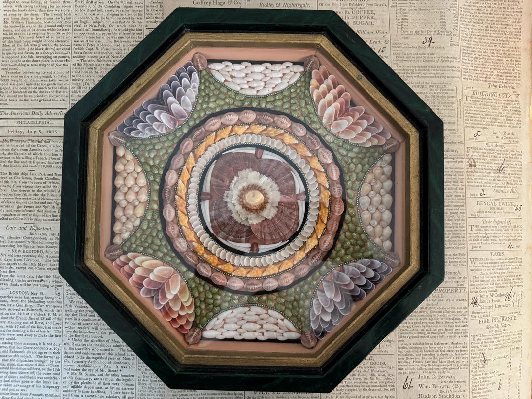 Sailors Shell Art Valentine / an Exotic Shell Art Given by Sailors to ...