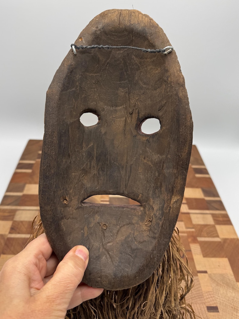 Vintage African Dan Style Tribal Mask - Hand-carved Wooden Mask With ...