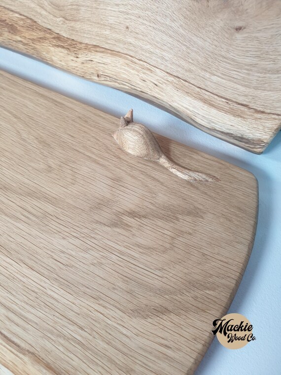 Oak Cheese Board with Mouse — Mackie Wood Co