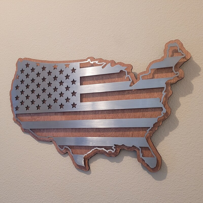 Rustic Metal Flag - Etsy