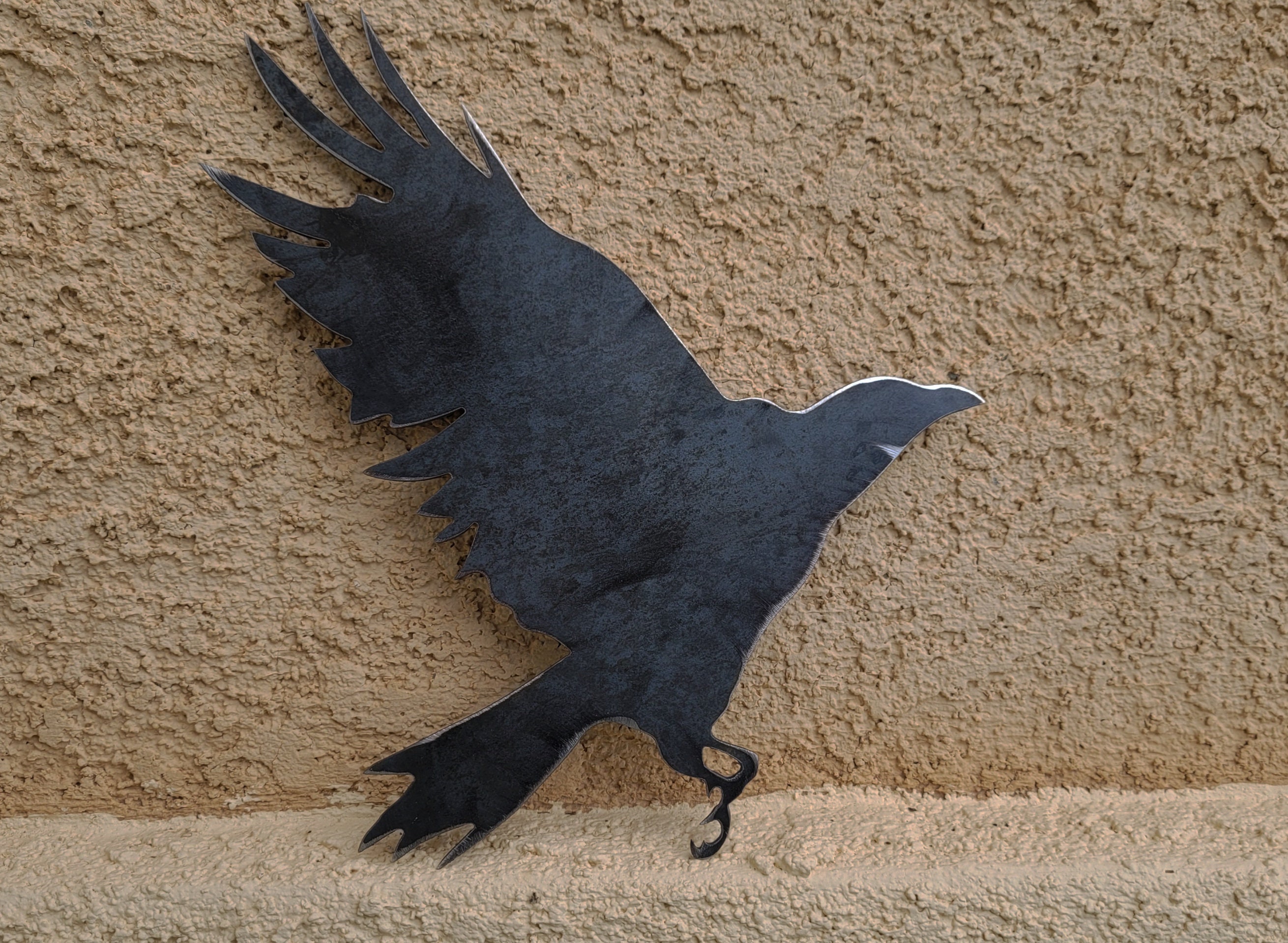 Metal Crow / Raven Decoration - Etsy