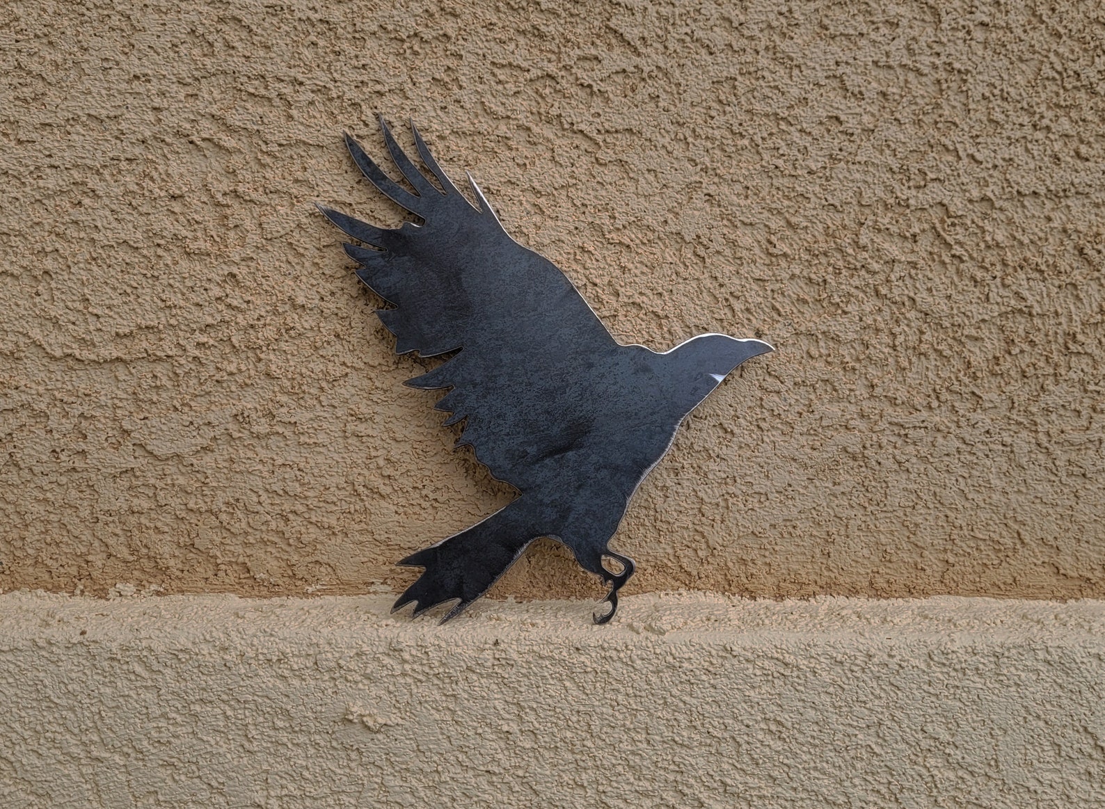 Metal Crow / Raven Decoration - Etsy