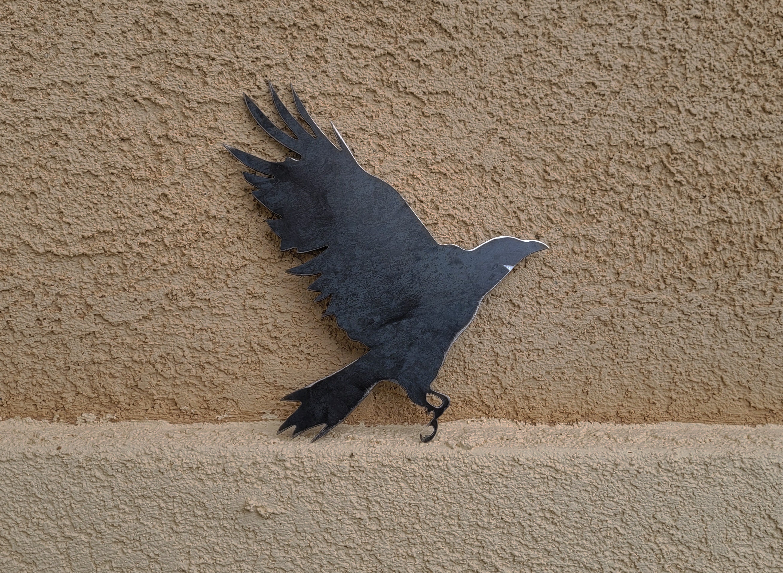 Metal Crow / Raven Decoration - Etsy