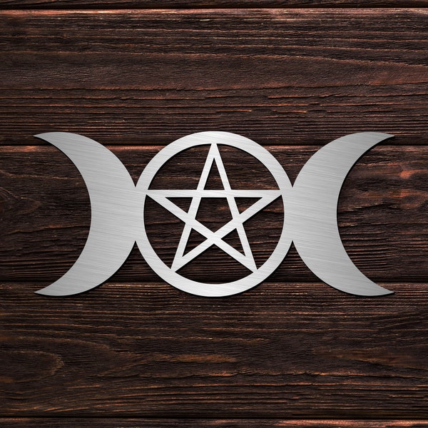 Moon Pentagram - Etsy
