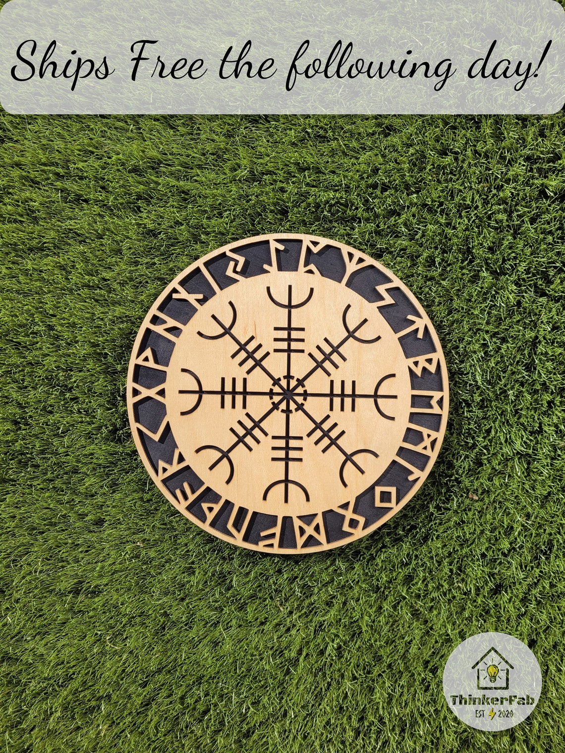 Helm of Awe Viking Sign Viking Wood Wall Art Archway - Etsy