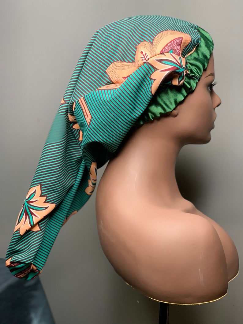African Print Satin Lined Dreadlock Cap - Etsy