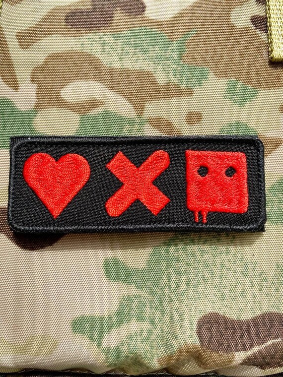 Patch Love Death Robots Velcro Heart Patch Film Patch Robot | Etsy