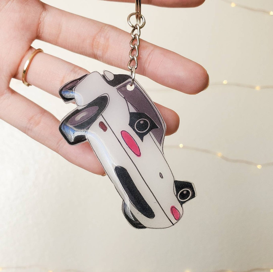 HANDMADE Blushing Miata Car Keychain Gold Plated Hooks - Etsy