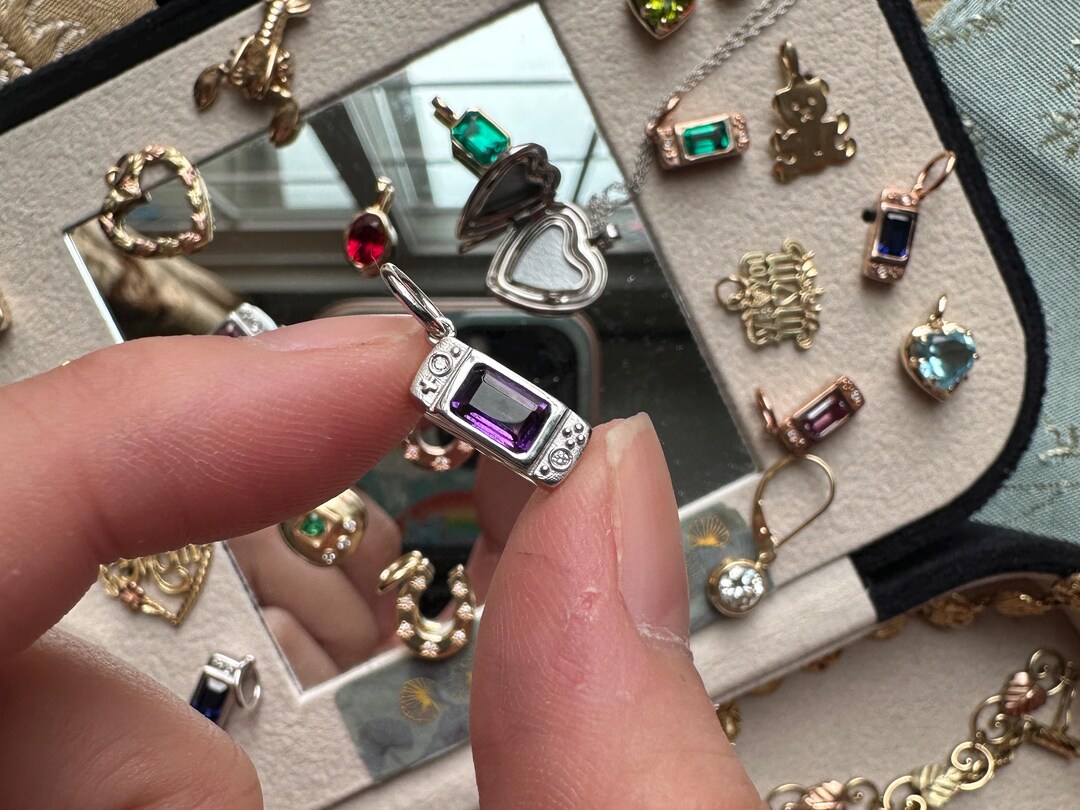 Solid White gold Gaming Console Pendant | Ready Player Charm Collection ...