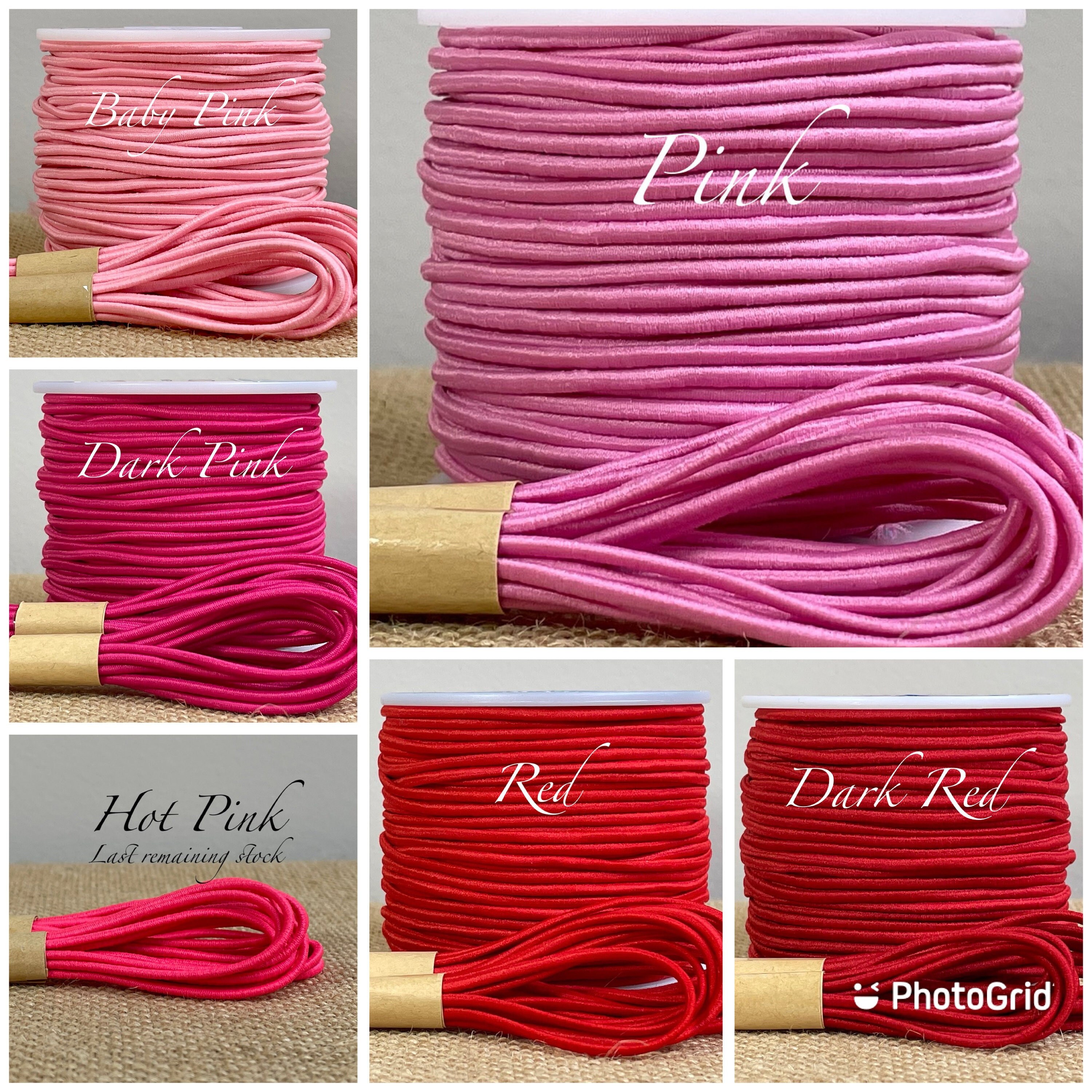 Round 2mm Elastic Cord Craft Elastic Beading Elastic | Etsy