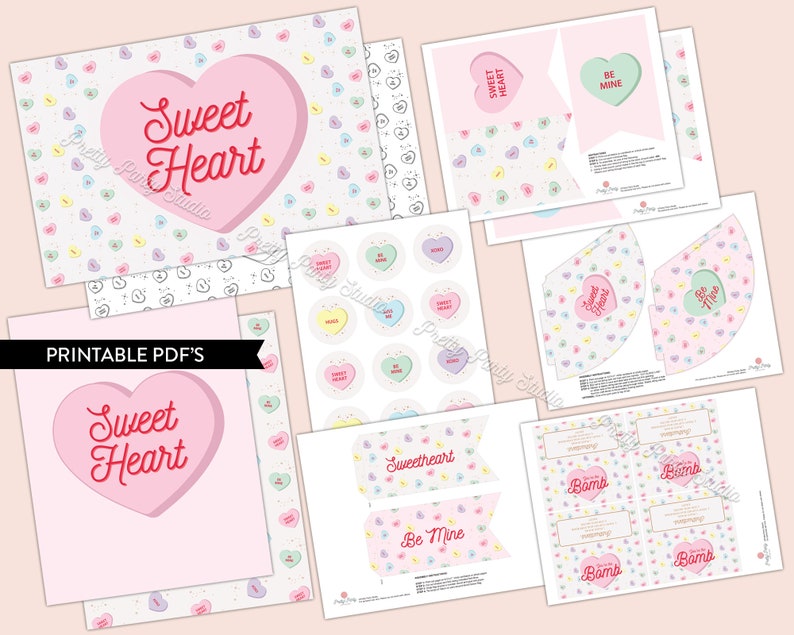 Valentine's Day Party Pack Printable Conversation - Etsy
