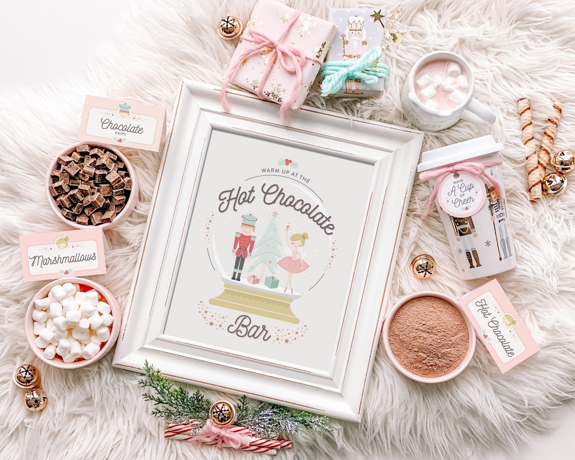 Hot Chocolate Bar Printable Kit || Sugar Plum Fairy || INSTANT DOWNLOAD ...