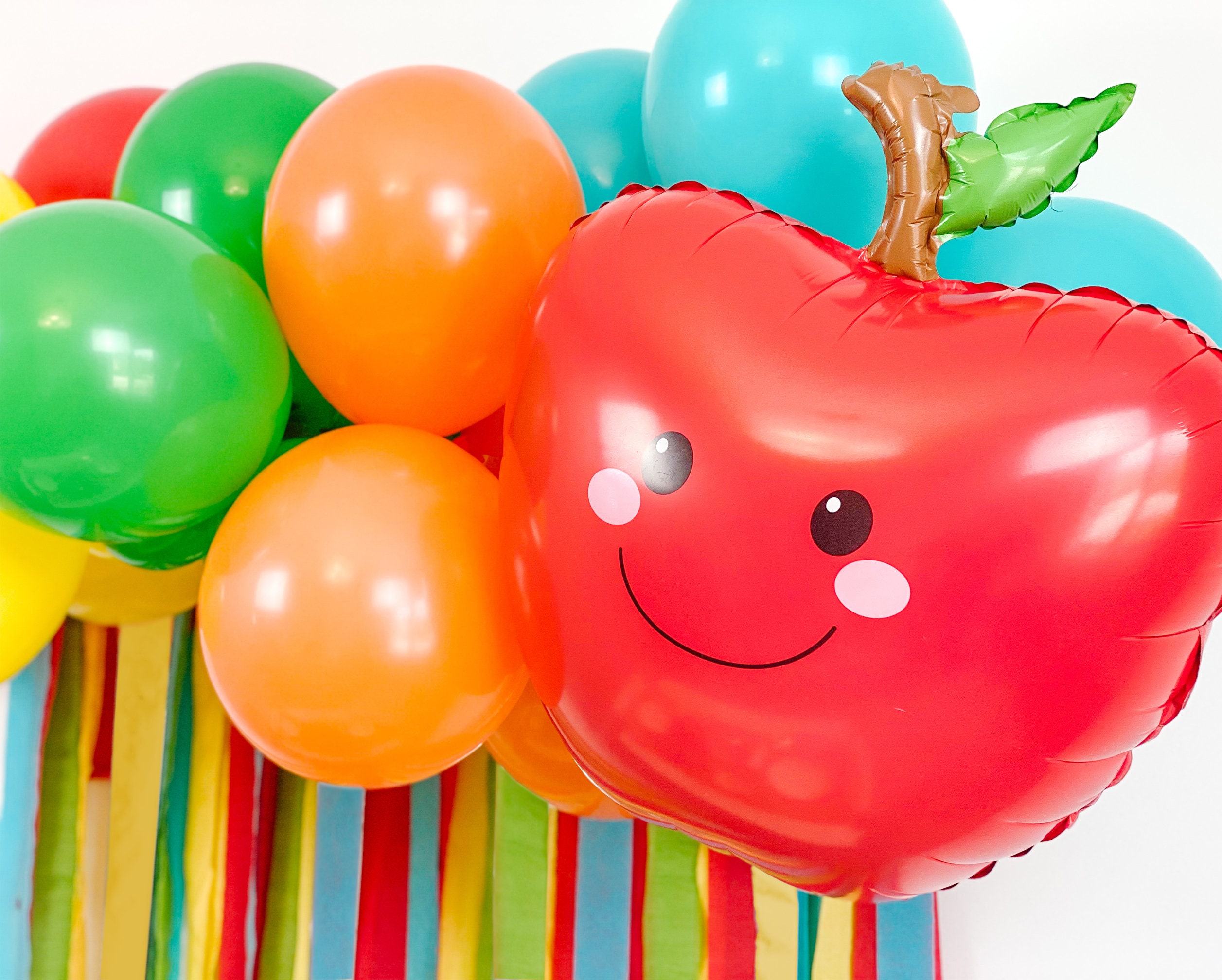 4' apple Back to School Balloon & Streamer - Etsy