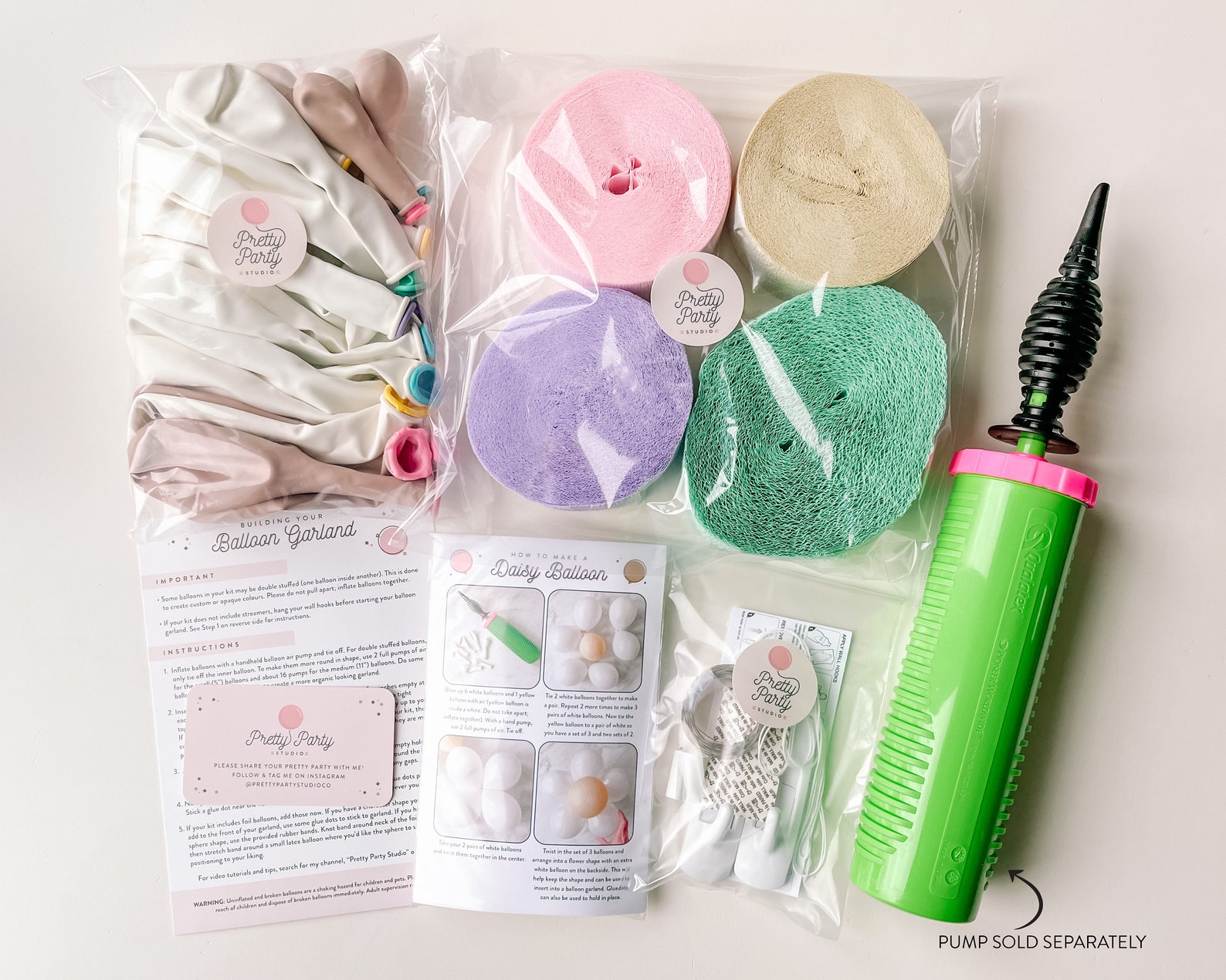 4' Pastel Spring Daisy Balloon & Streamer Backdrop Kit - Etsy