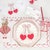 Bows & Cherries Place Setting Printables Valentines Day Cherry Party ...