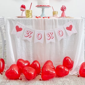 Valentine's Day Party Pack || Printable Hugs & Kisses Valentines Party ...