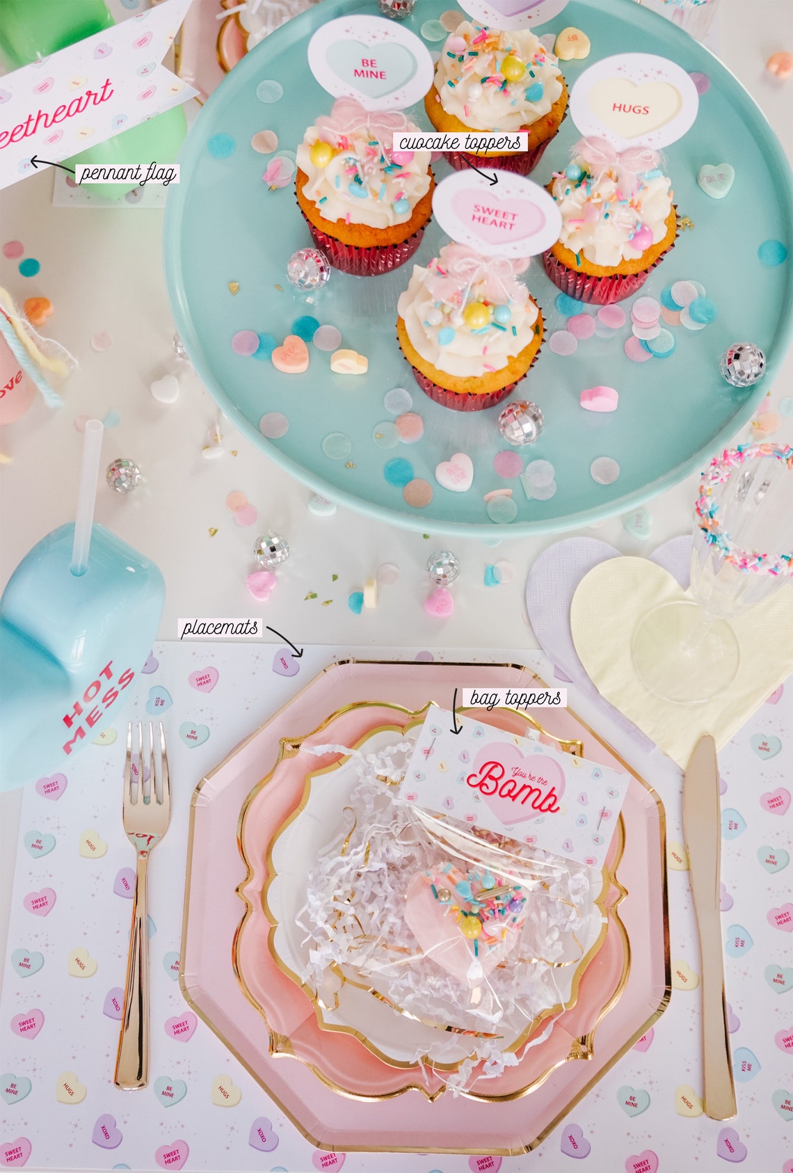 Valentine's Day Party Pack Printable Conversation | Etsy