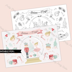 Personalized Sugar Plum Fairy Coloring Placemat || Nutcracker Coloring ...