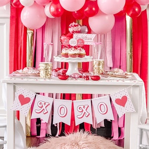 Valentine's Day Party Pack || Printable Hugs & Kisses Valentines Party ...
