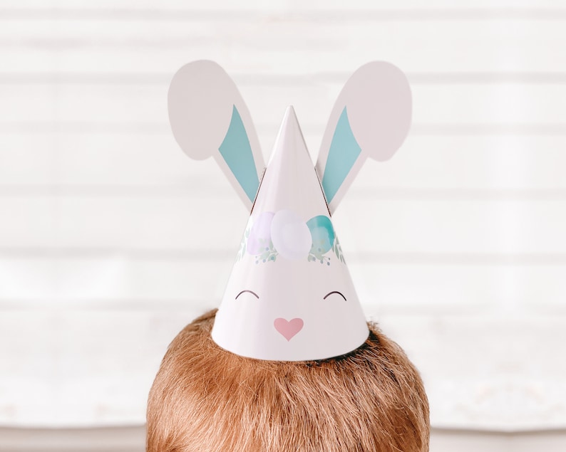 Easter Bunny Party Hats Printable Bunny Ears Kid's | Etsy