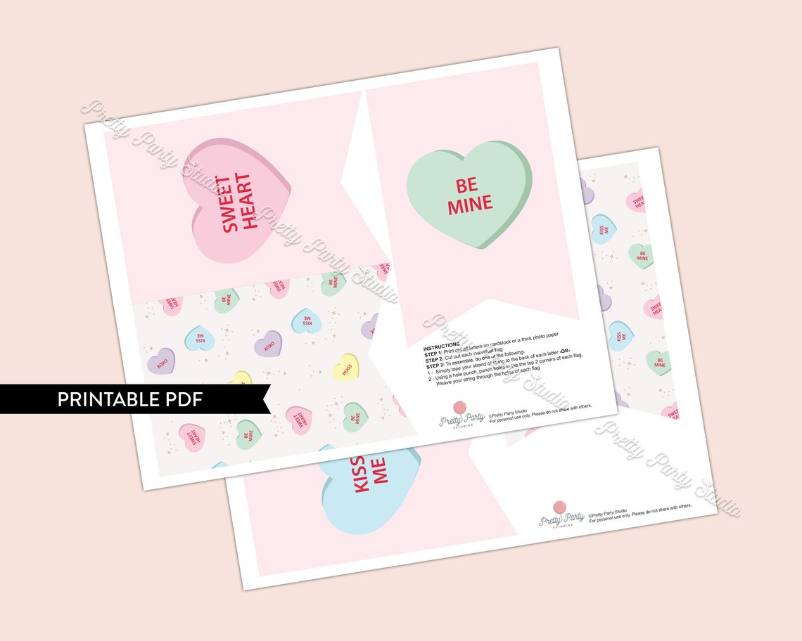 Valentine's Day Party Pack Printable Conversation | Etsy