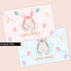 Bunny Kisses Easter Placemats || Easter Wishes Kids Placemat ...