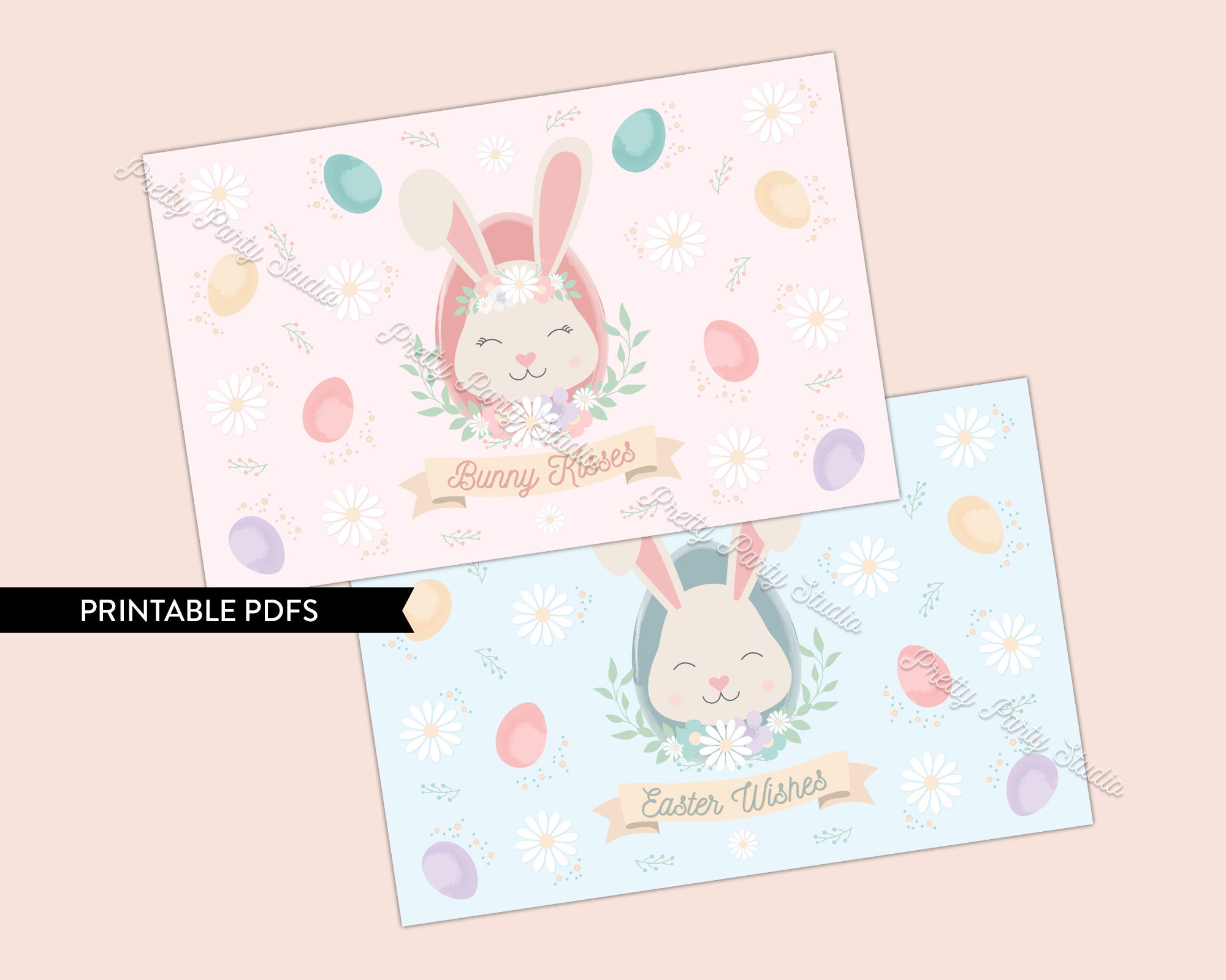 Bunny Kisses Easter Placemats || Easter Wishes Kids Placemat ...