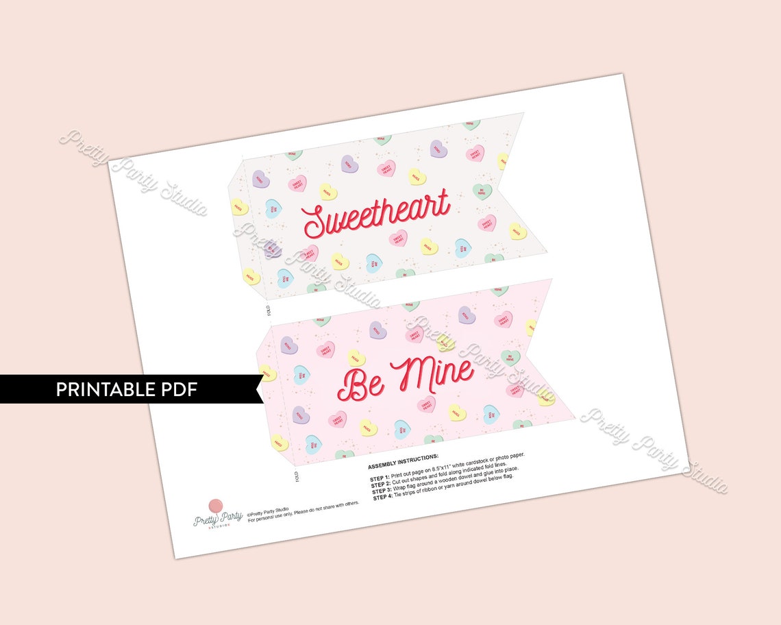 Valentine's Day Party Pack Printable Conversation | Etsy