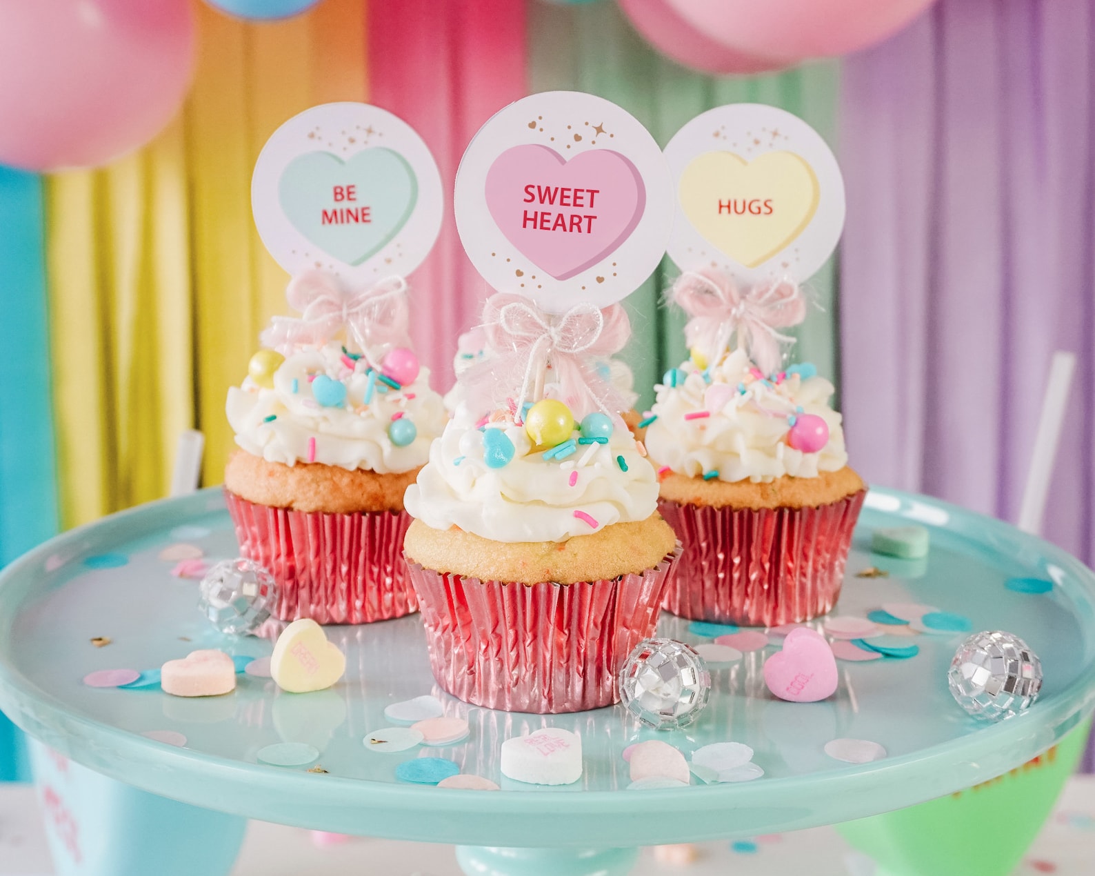 Valentine's Day Party Pack Printable Conversation Hearts Valentines Day ...