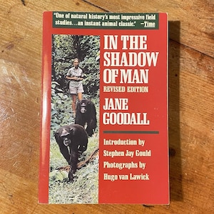 Jane Goodall in the Shadow of Man Paperback Signed 1988 - Etsy
