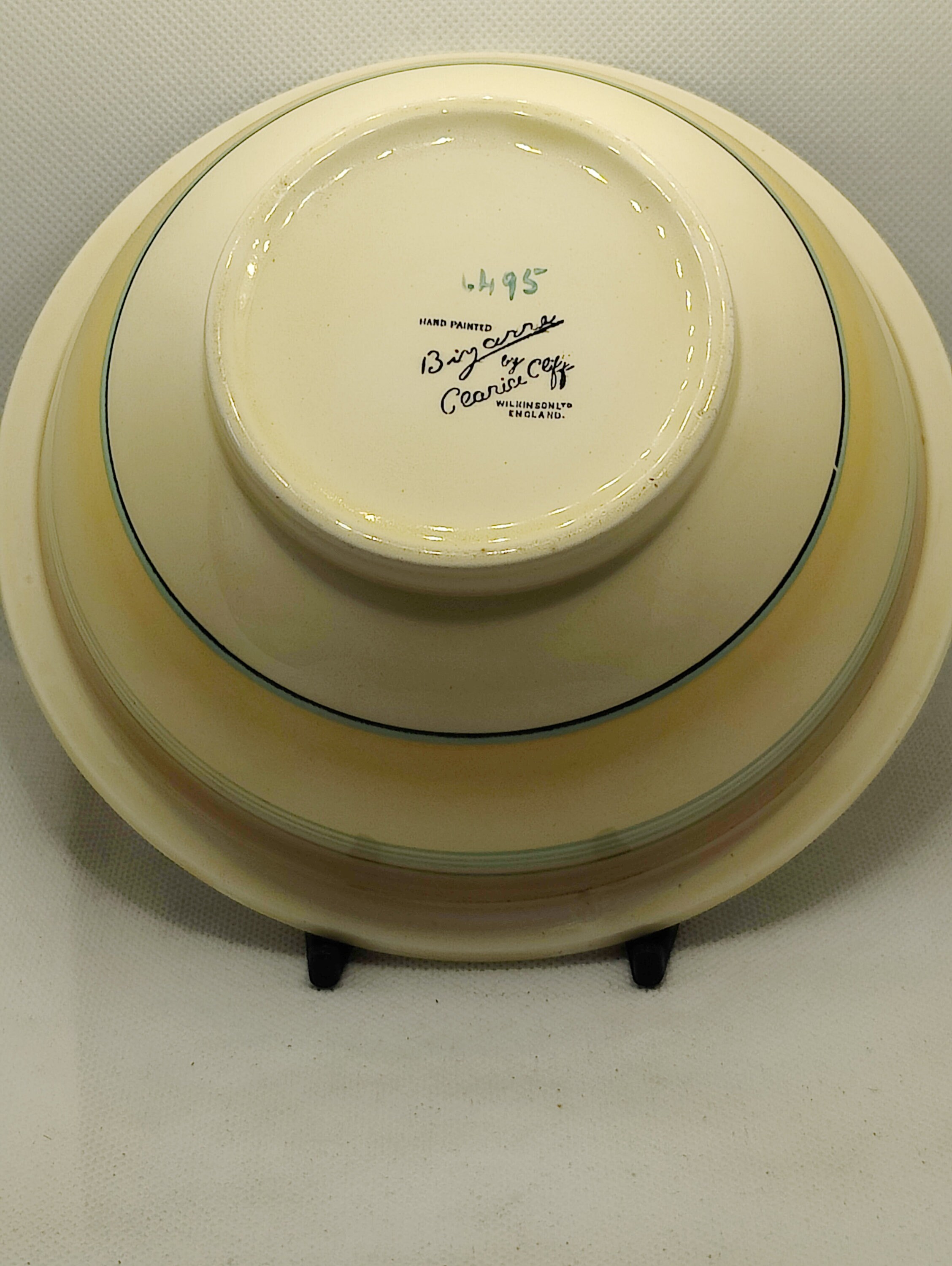 CLARICE CLIFF DELPH Pattern Luxury Tureen Banded Art Deco Bowl 1934 ...