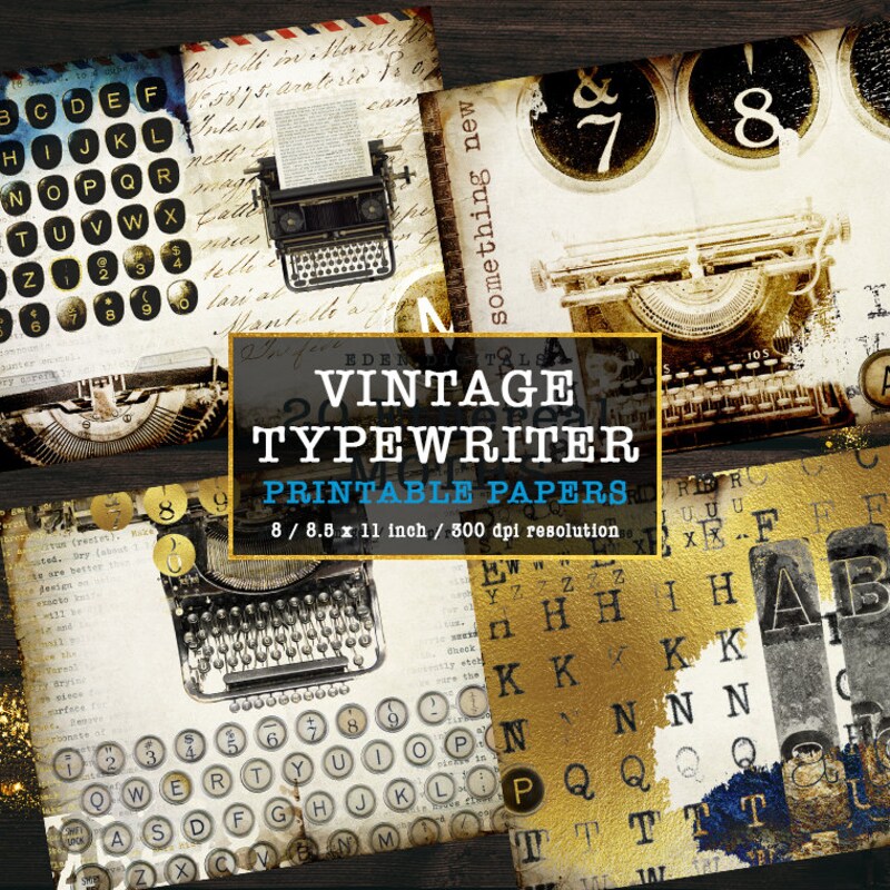 Typewriter Numbers - Etsy