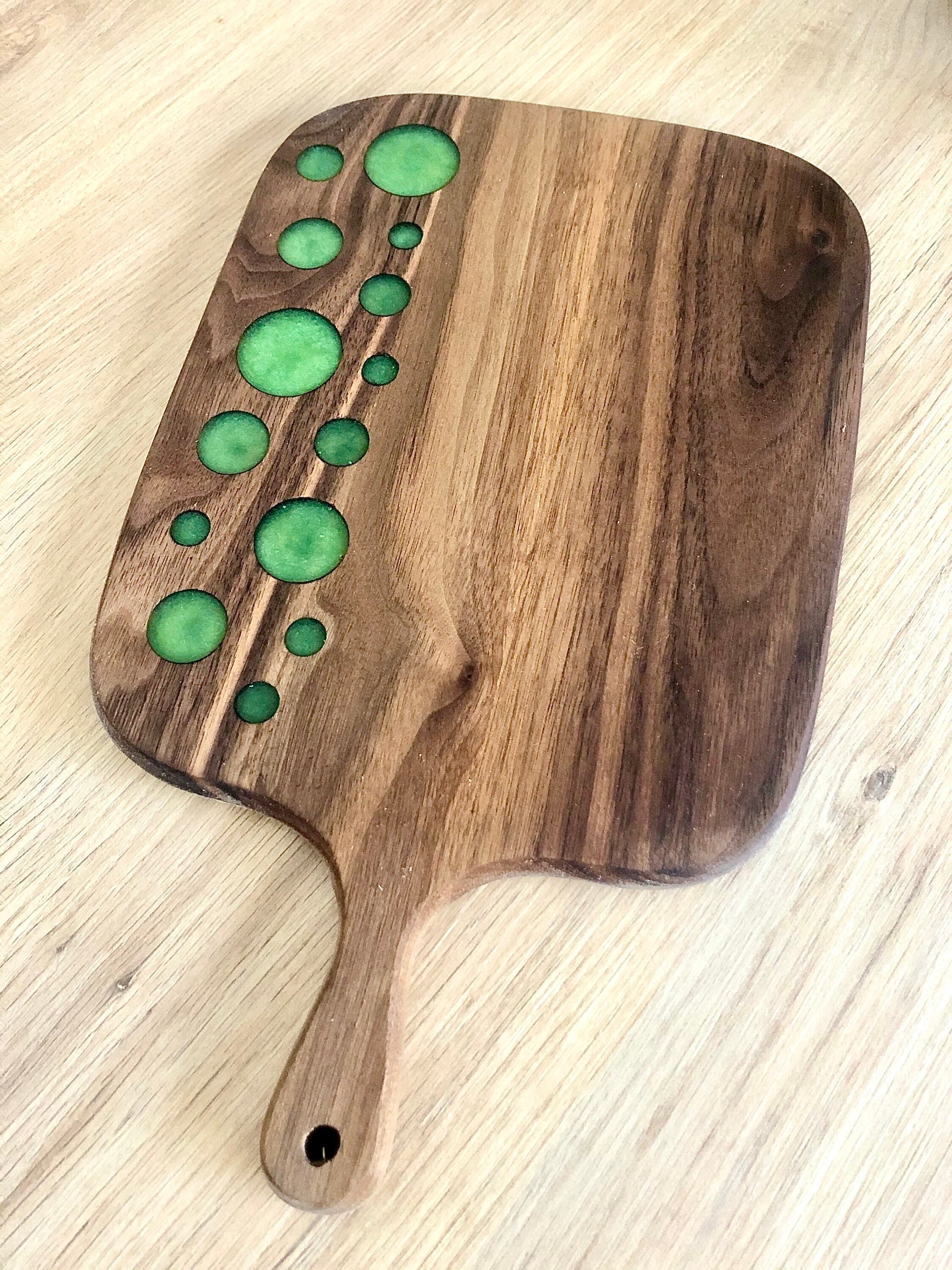 walnut tree cheese plate Walnut tree presentation board epoxy ...