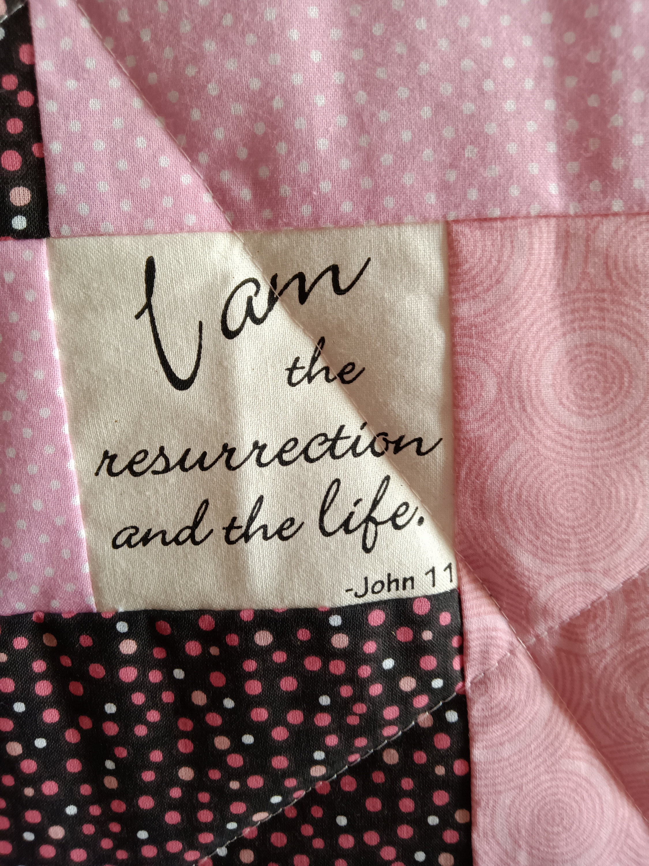 Words of Comfort Bible Verses Homemade Throw Quilt pink and Black - Etsy