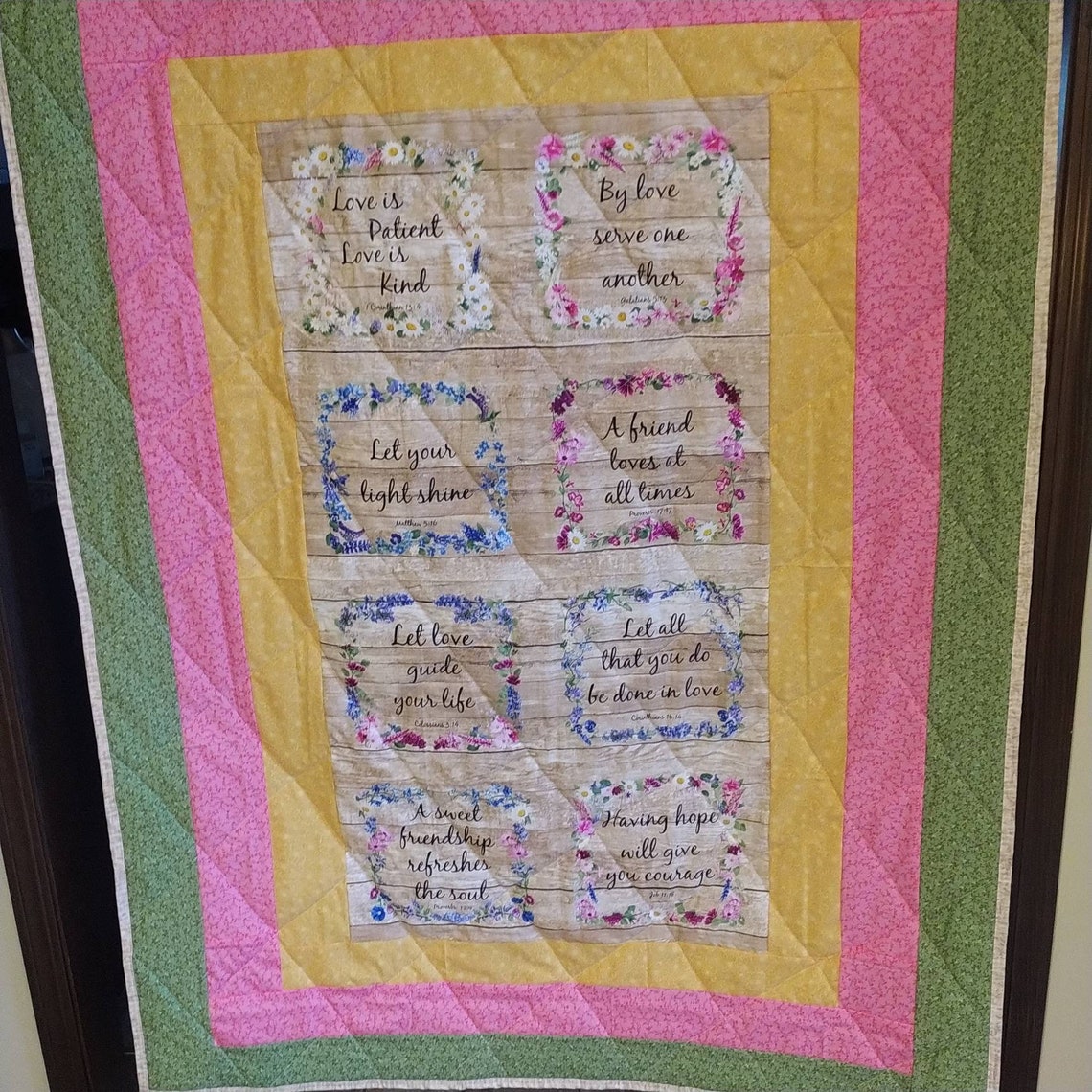 Bible Verses Homemade Throw Quilt - Etsy