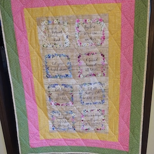 Bible Verses Homemade Throw Quilt - Etsy