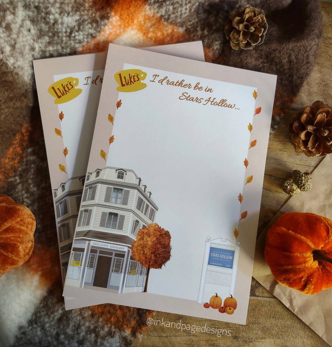 Gilmore Girls Inspired A5 Notepad Illustrated Gilmore Girls Design Luke ...