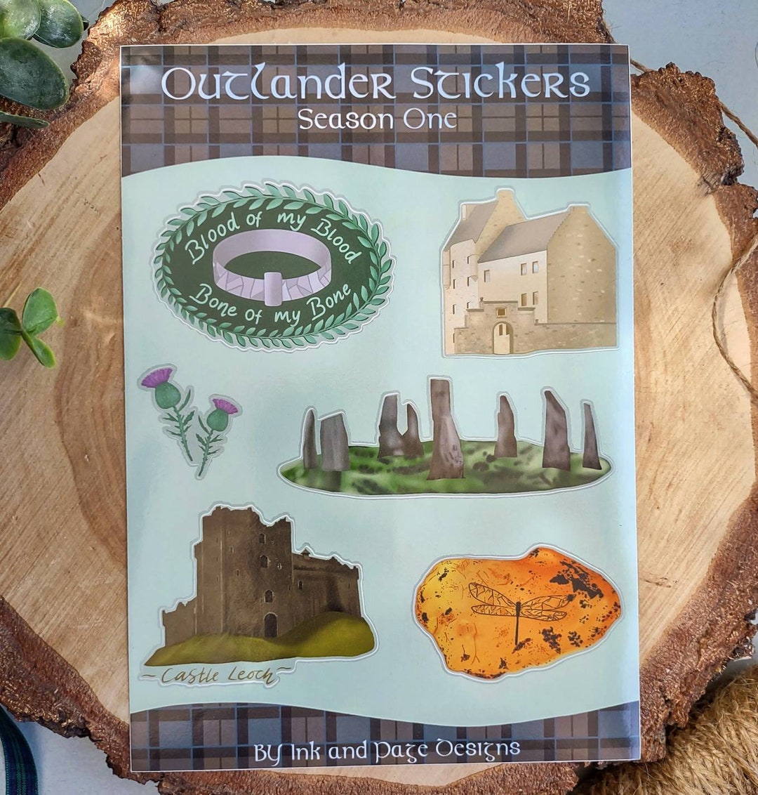 Outlander Vinyl Sticker Sheet A5 | Outlander Stickers | Lallybroch ...