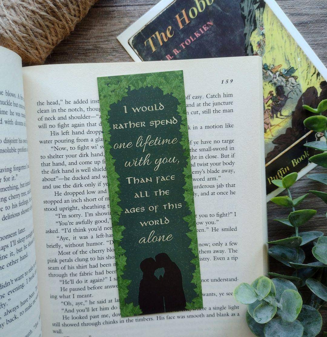 The Lord of the Rings Bookmark Arwen and Aragorn Lotr - Etsy