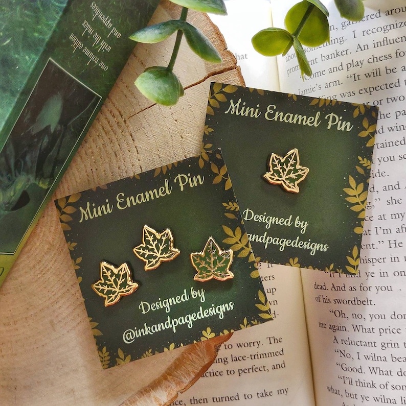 Ivy Leaf Mini Enamel Pin 2cm Mini Pin Board Filler Pins - Etsy