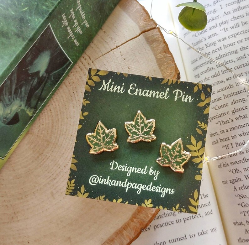 Ivy Leaf Mini Enamel Pin 2cm Mini Pin Board Filler Pins - Etsy